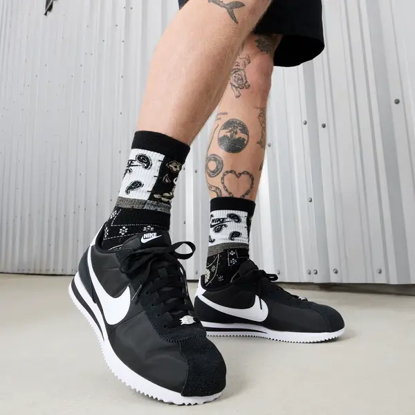Nike Cortez Textile Sneakers - Black