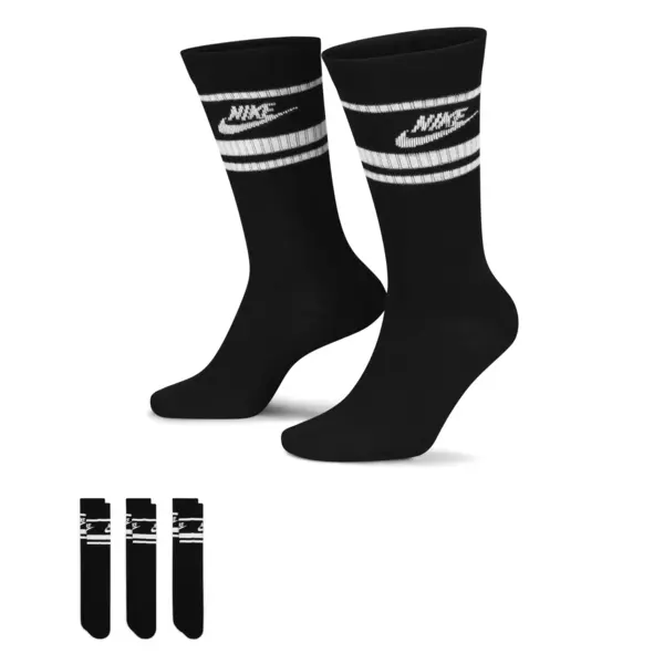 Nike Sportswear Dri-fit Everyday Essential Crew Socks - Black