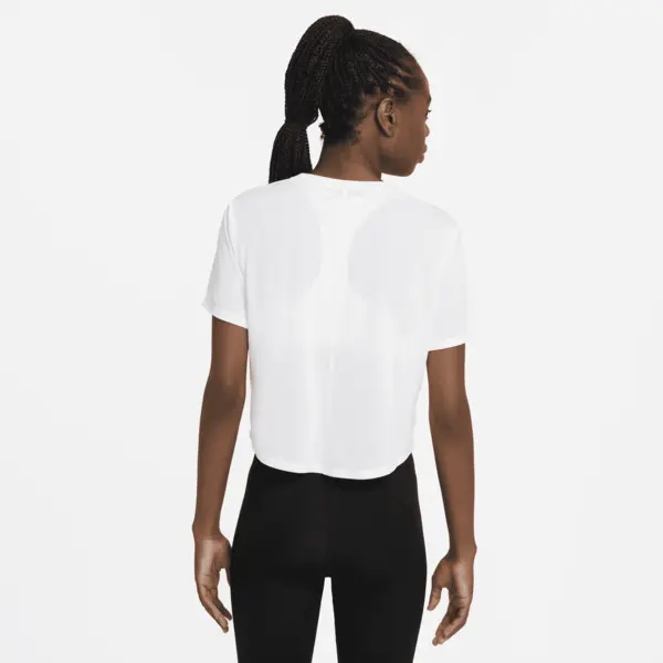 Nike Dri-fit One Standard Fit Short-sleeve Cropped Top