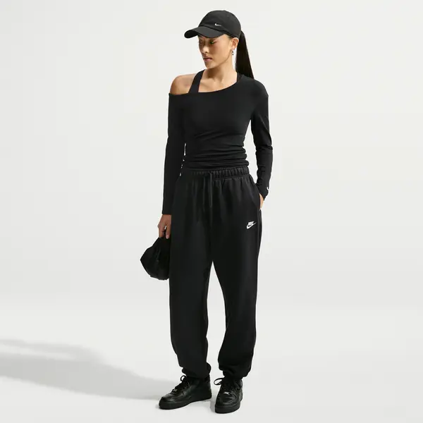 Nike Sportswear Club Fleece Mid-rise Oversized Sweatpants - Black