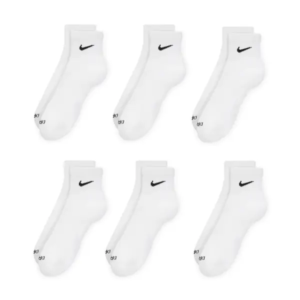 Nike Everyday Plus Cushioned Training Ankle Socks - White