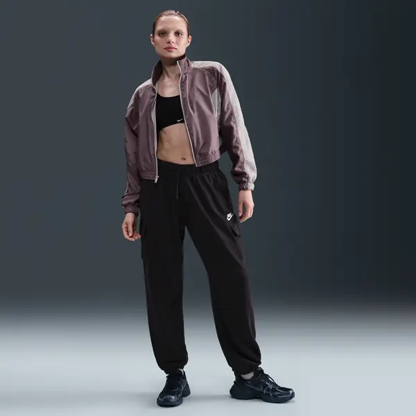 Nike Sportswear Club Fleece Mid-rise Oversized Cargo Sweatpants - Black