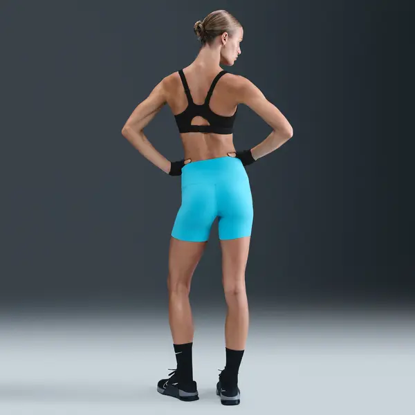 Nike Indy High Support Padded Adjustable Sports Bra - Black