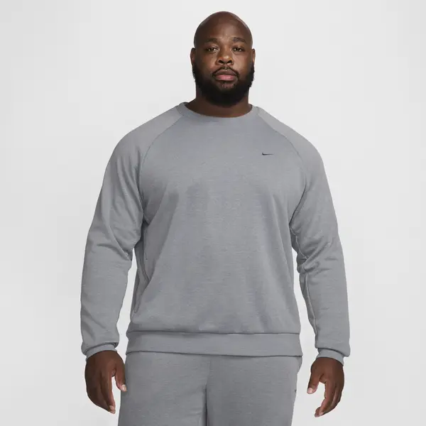 Nike Primary Fleece Dri-fit Uv Performance Crew - Grey