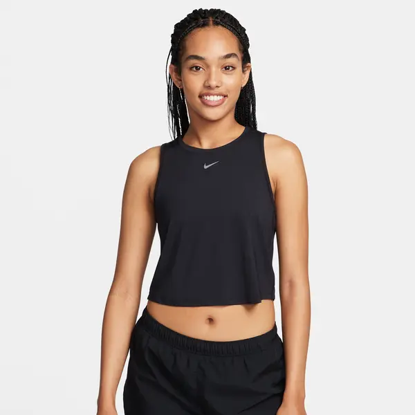 Nike One Classic Dri-fit Cropped Tank Top - Black