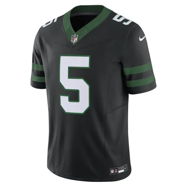 Nike Garrett Wilson New York Jets Dri-fit Nfl Limited Football Jersey - Black