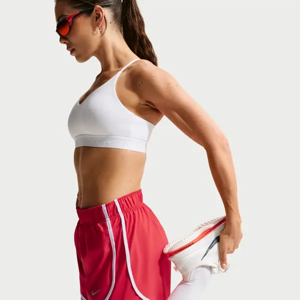 Nike Tempo Dri-fit Mid-rise Brief-lined Running Shorts - Red