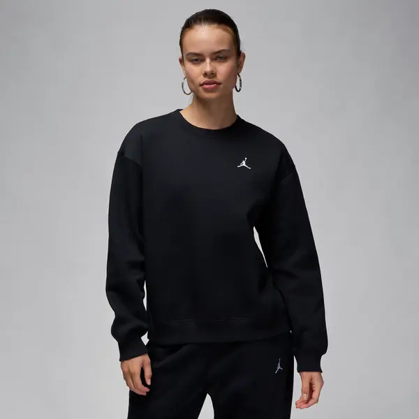 JORDAN Brooklyn Fleece Crew-neck Sweatshirt - Black