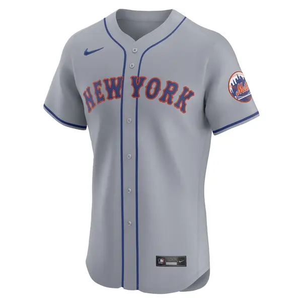 Nike New York Mets Dri-fit Adv Mlb Elite Jersey - Grey