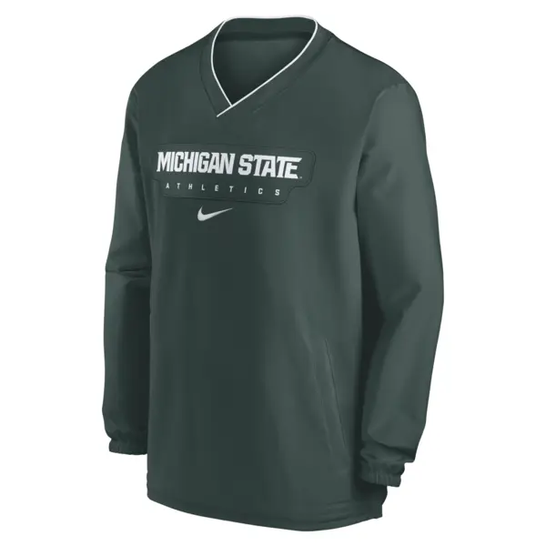 Nike Michigan State Spartans Sideline Long-sleeve Windshirt - Green