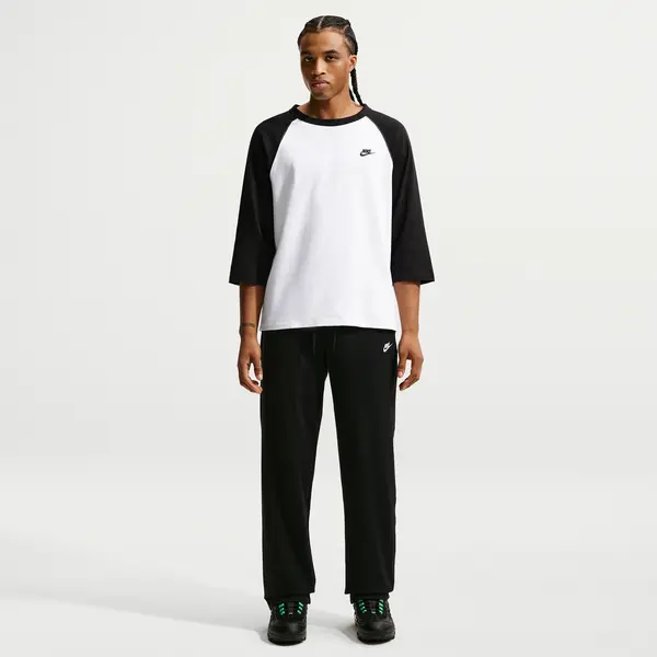 Nike Sportswear Club Knit Open-hem Pants - Black