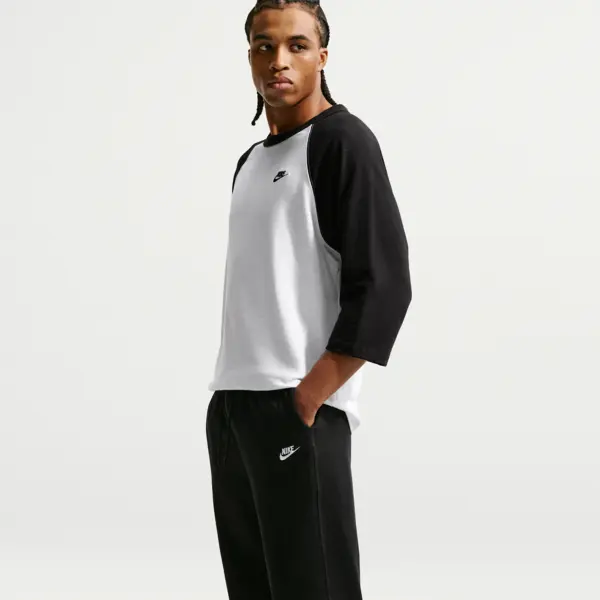 Nike Sportswear Club Knit Open-hem Pants - Black