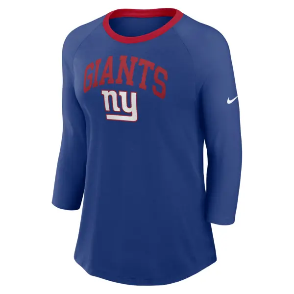 Nike New York Giants Nfl 3/4-sleeve T-shirt - Blue