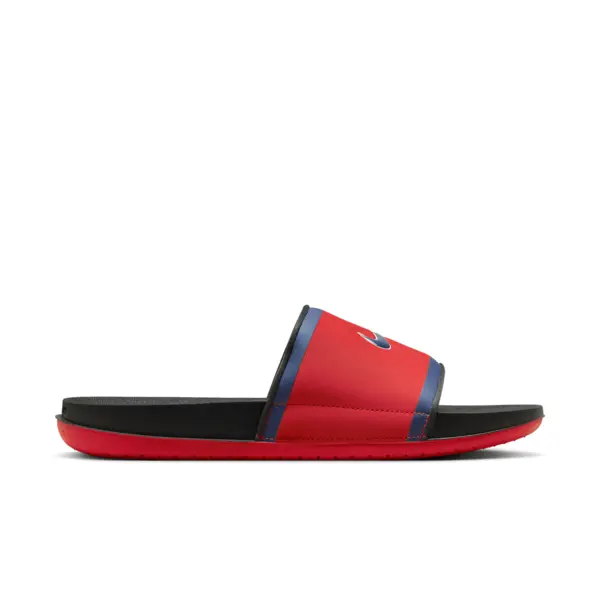 Nike Offcourt Atlanta Braves Slides - Red | Editorialist