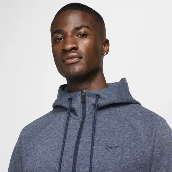 Nike Primary Fleece Dri-fit Uv Full-zip Performance Hoodie - Blue