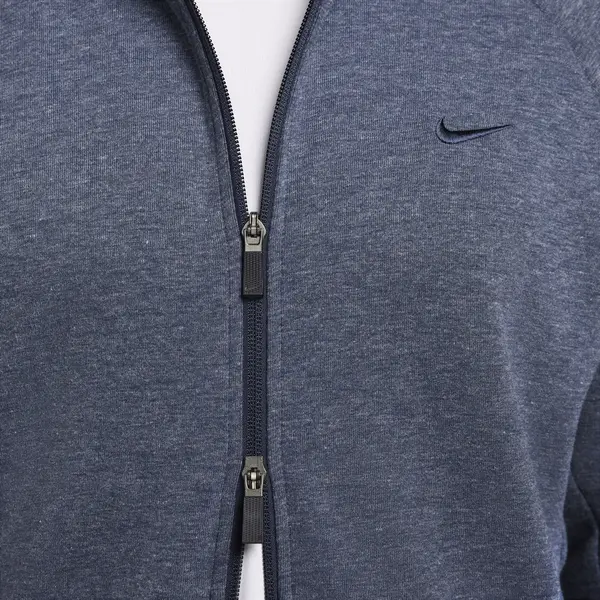 Nike Primary Fleece Dri-fit Uv Full-zip Performance Hoodie - Blue