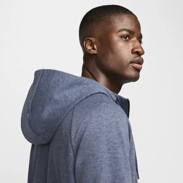Nike Primary Fleece Dri-fit Uv Full-zip Performance Hoodie - Blue