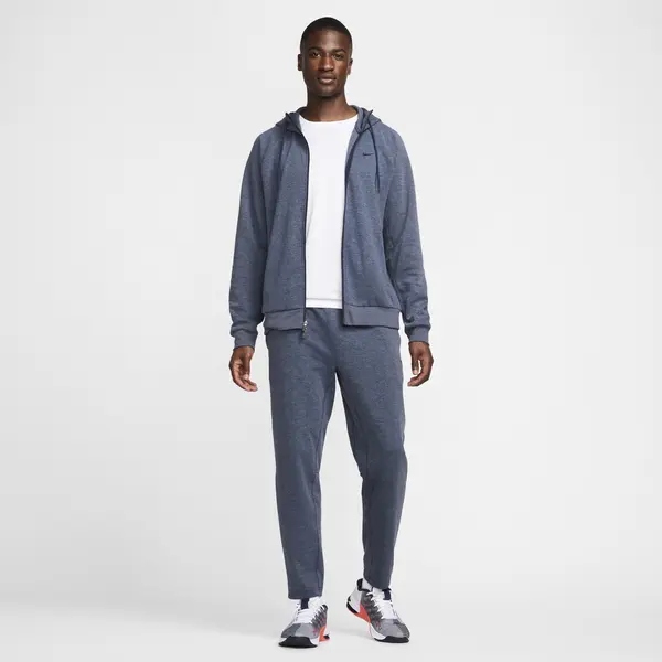 Nike Primary Fleece Dri-fit Uv Full-zip Performance Hoodie - Blue
