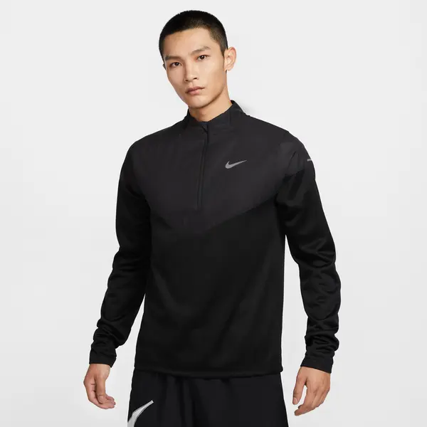 Nike Sphere Element Therma-fit Water-repellent 1/2-zip Running Top - Black