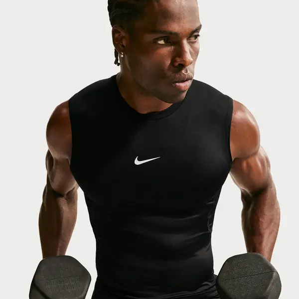 Nike Pro Dri-fit Tight Sleeveless Fitness Top - Black