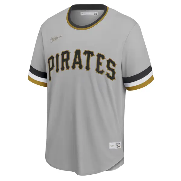 Nike Mlb Pittsburgh Pirates Cooperstown Baseball Jersey - Grey