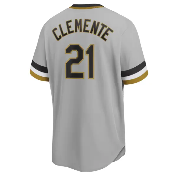 Nike Mlb Pittsburgh Pirates Cooperstown Baseball Jersey - Grey