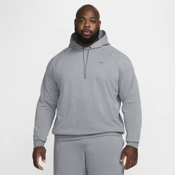 Nike Primary Fleece Dri-fit Uv Pullover Performance Hoodie - Grey