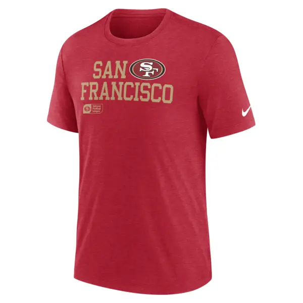 Nike San Francisco 49ers Overlap Lockup Nfl T-shirt - Red