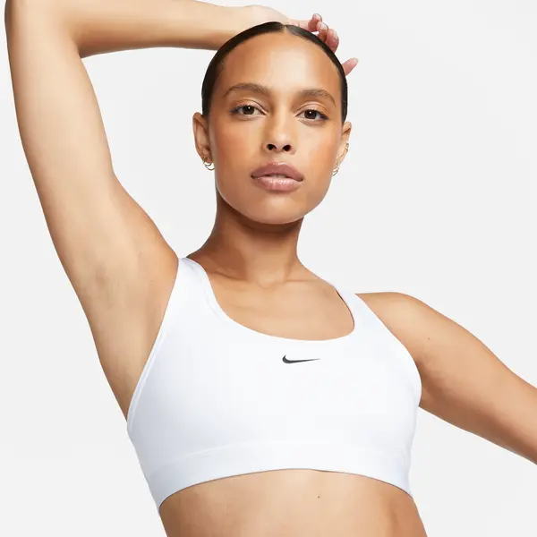 Nike Swoosh Light Support Non-padded Sports Bra - White