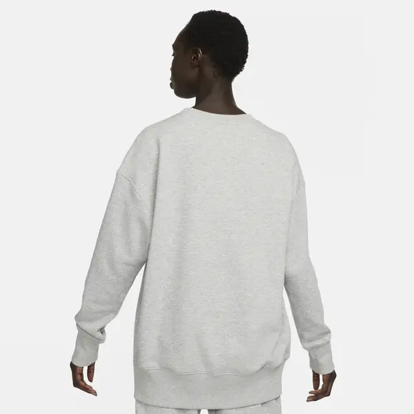 Nike Phoenix Fleece Oversized Crew-neck Sweatshirt - Grey