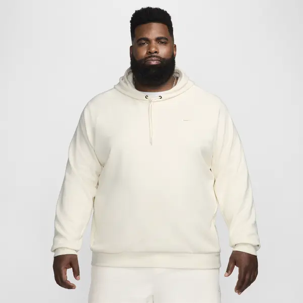 Nike Primary Fleece Dri-fit Uv Pullover Performance Hoodie - Brown