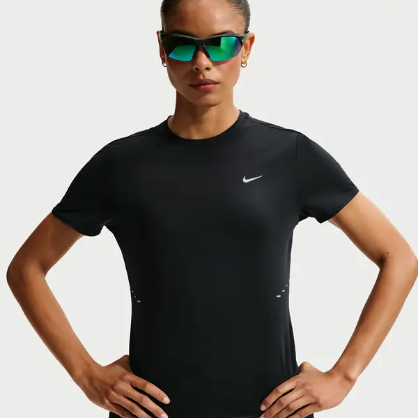 Nike Swift Dri-fit Short-sleeve Running Top - Black