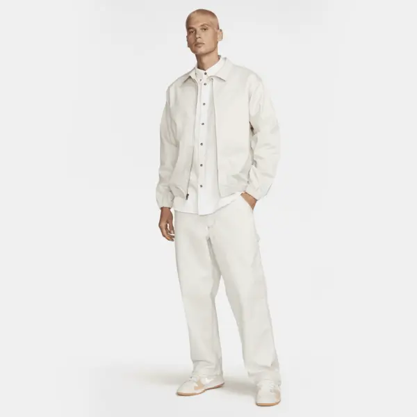 nike white dress shirt Nike Club Short Sleeve Button-Up Oversize Shirt in Ghost/White at Nordstrom, Size Medium