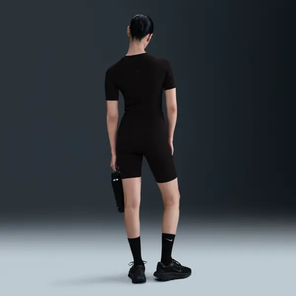 Nike Zenvy Rib Dri-fit Short-sleeve Top - Black