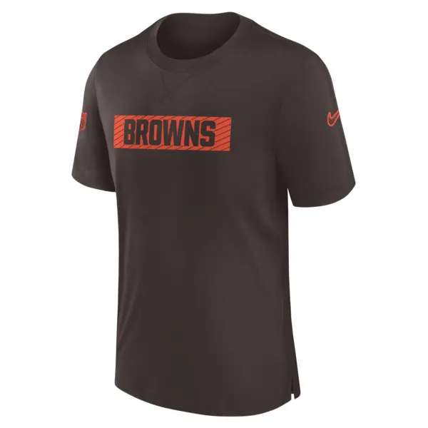 Nike Cleveland Browns Sideline Player Dri-fit Nfl T-shirt - Brown