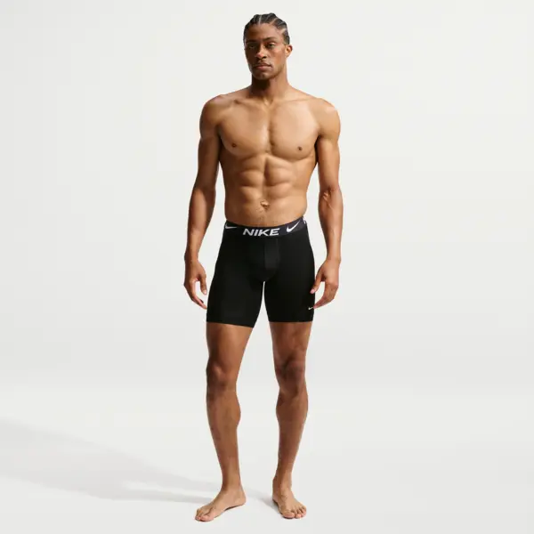Nike Essential Micro Dri-fit Long Boxer Briefs - Black