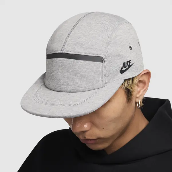 Nike Fly Cap Unstructured Flat Bill Tech Fleece Cap - Grey