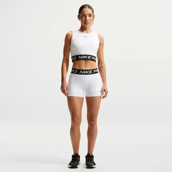 Nike Pro Dri-fit Cropped Tank Top - White