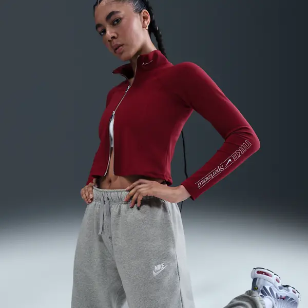 Nike Sportswear Club Fleece Mid-rise Oversized Sweatpants - Grey