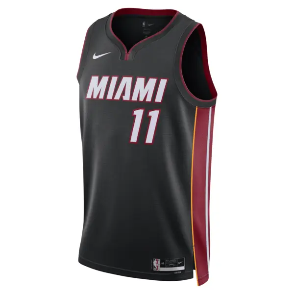 Nike Miami Heat Icon Edition Dri-fit Nba Swingman Jersey - Black