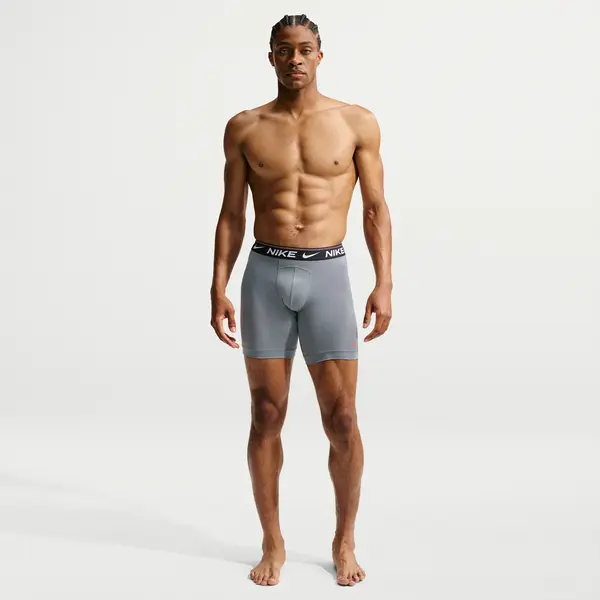 Nike Ultra Comfort Dri-fit Long Boxer Briefs - Grey