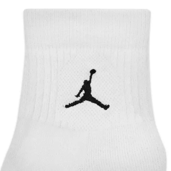 JORDAN Everyday Ankle Socks - White
