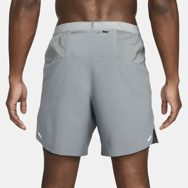 Nike Stride Dri-fit 7" 2-in-1 Running Shorts - Grey