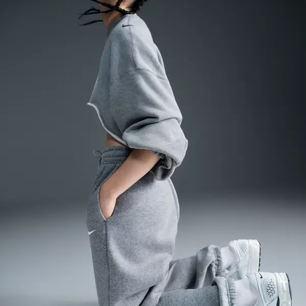 Nike Sportswear Phoenix Fleece High-waisted Oversized Sweatpants - Grey