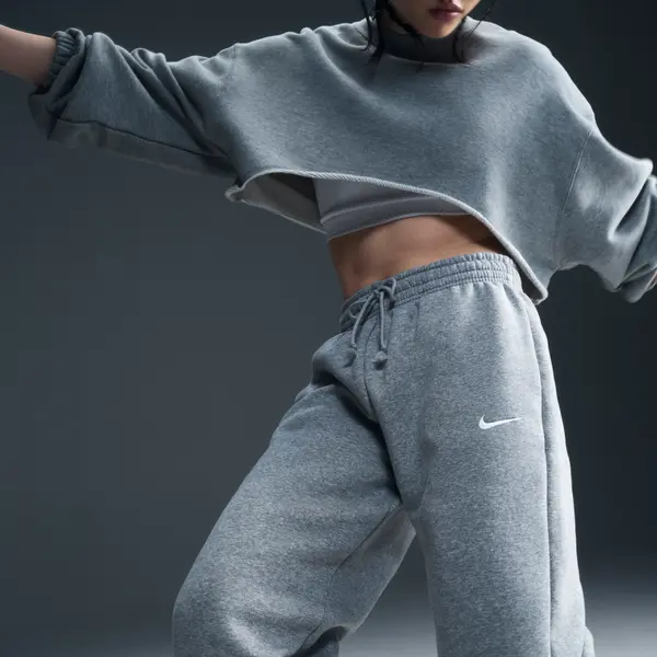 Nike Sportswear Phoenix Fleece High-waisted Oversized Sweatpants - Grey