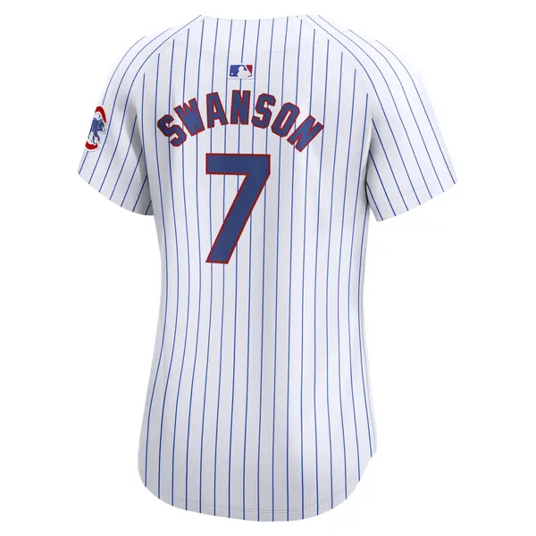 Nike Dansby Swanson Chicago Cubs Dri-fit Adv Mlb Limited Jersey - White