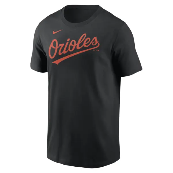 Nike Baltimore Orioles Fuse Wordmark Mlb T-shirt - Black