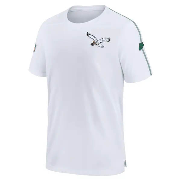 Nike Philadelphia Eagles Sideline Coach Dri-fit Nfl Top - White