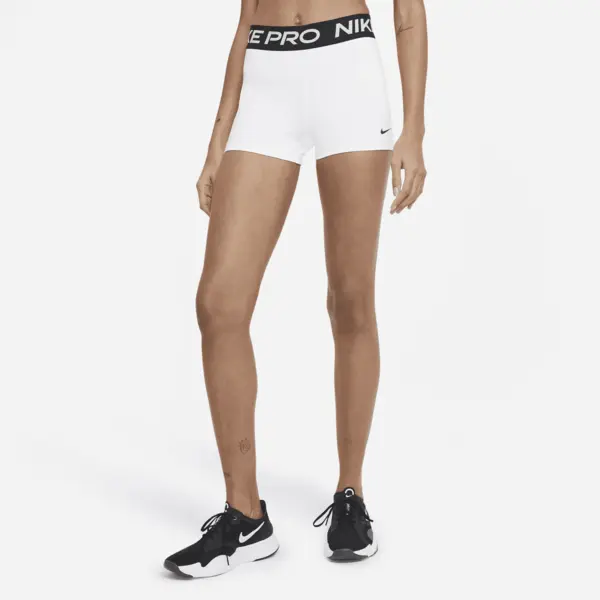 Nike Pro 3" Shorts - White