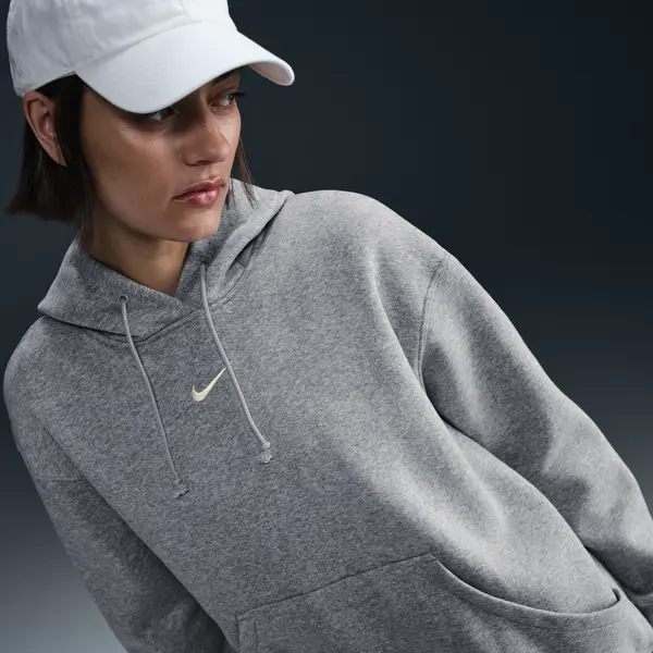 Nike Sportswear Phoenix Fleece Oversized Pullover Hoodie - Grey